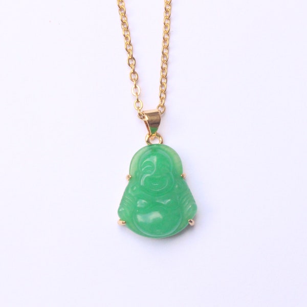 Jade Buddha Necklace - Etsy