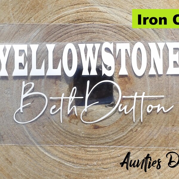 Yellowstone Iron on Decals - Etsy