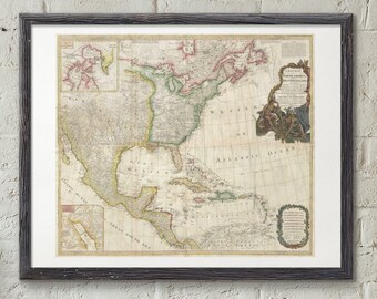 Map of America 1794 - Etsy