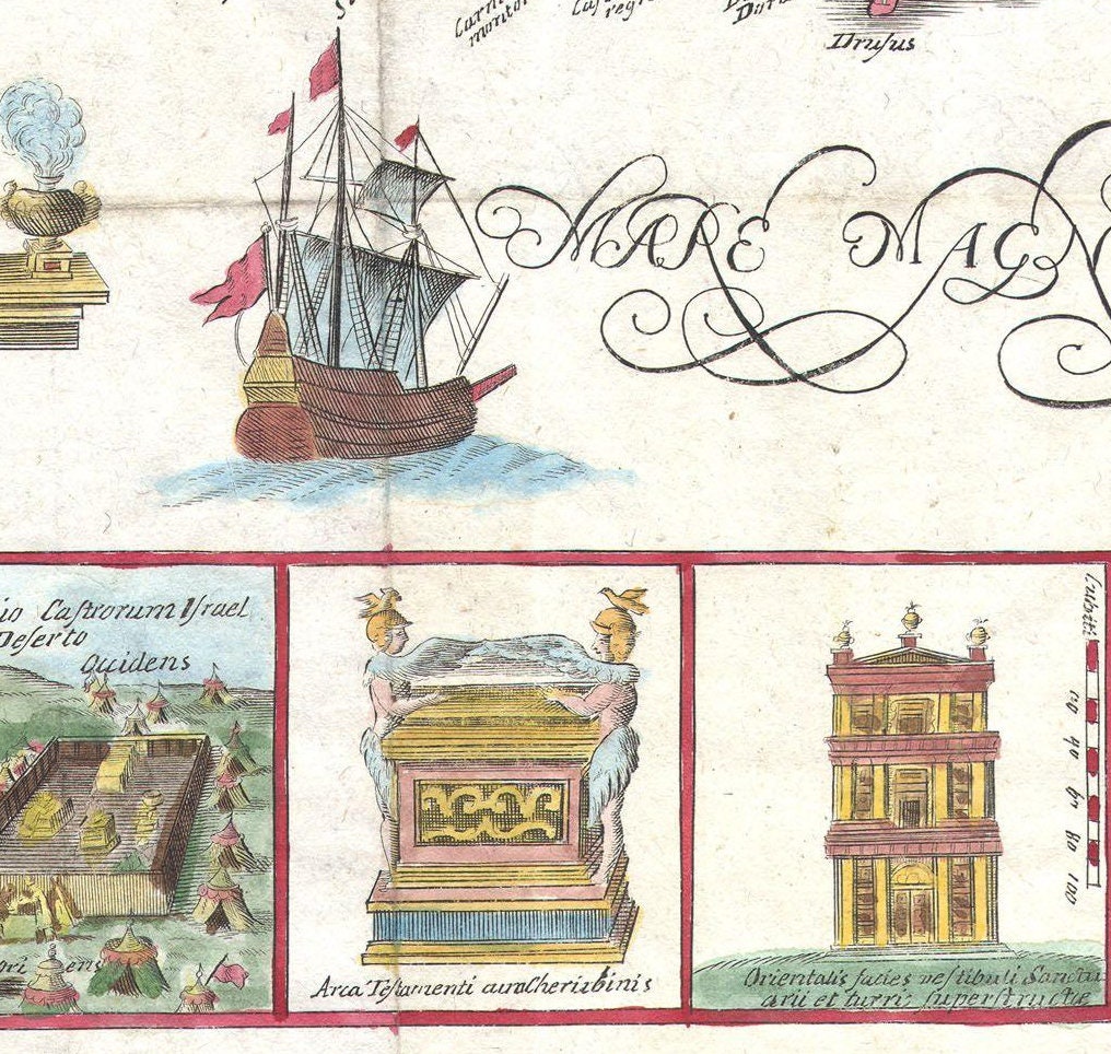 1632 Map of the Holy Land Printable Antique Map of Israel | Etsy