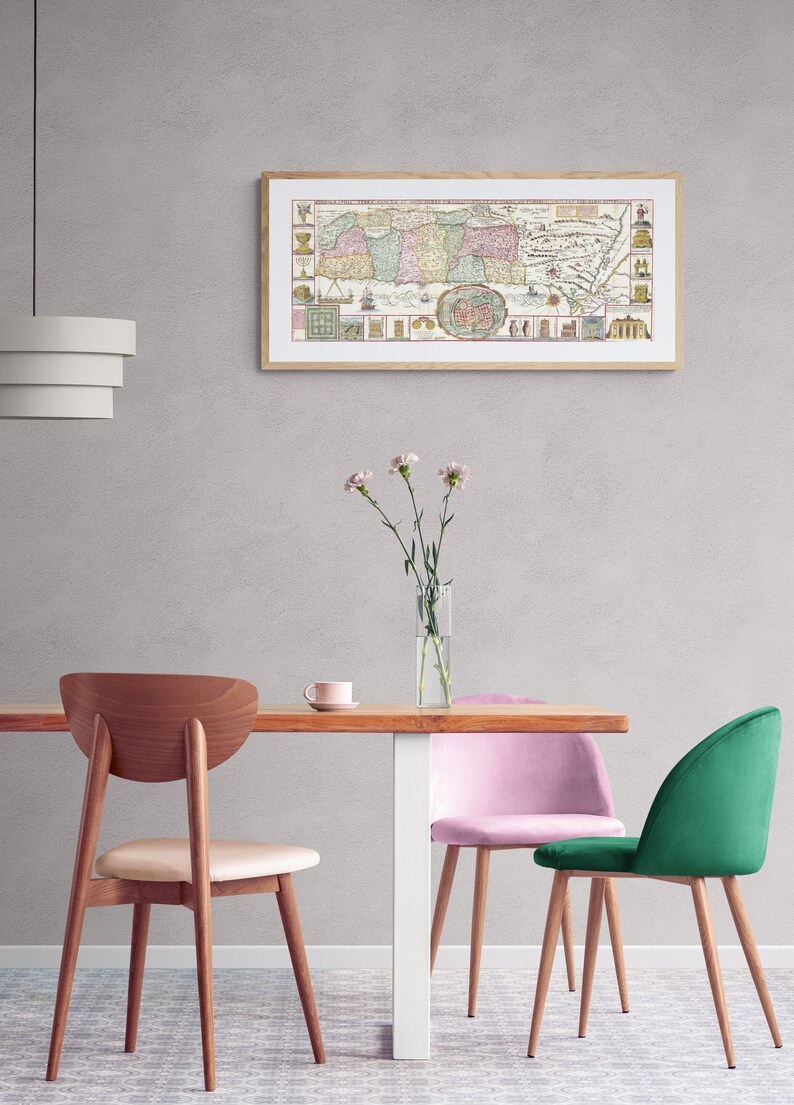 1632 Map of the Holy Land Printable Antique Map of Israel - Etsy