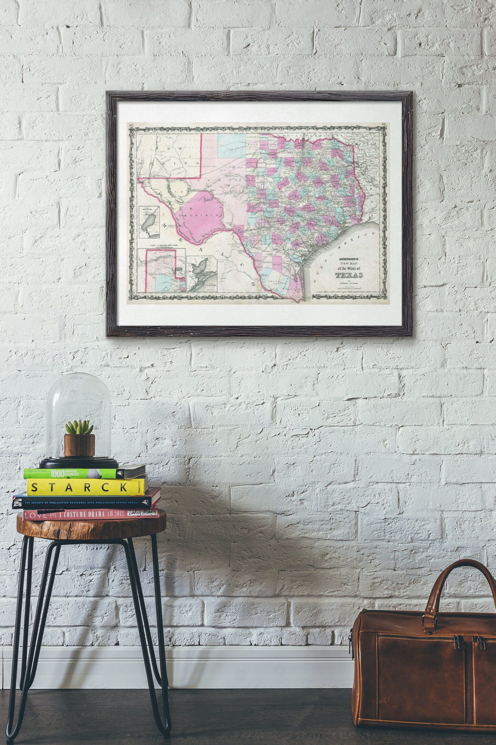1862 Map of Texas Printable Vintage Texas Map Downloadable - Etsy