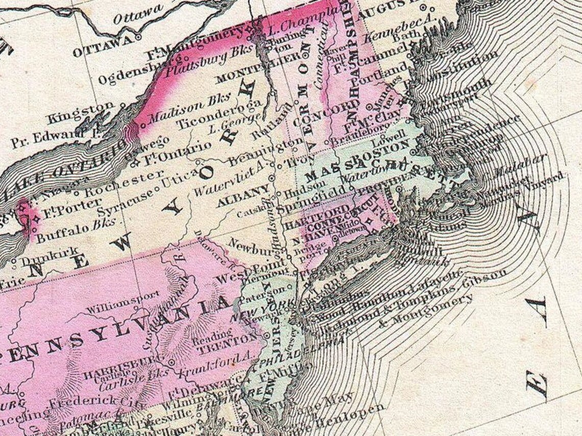 1862 Military Map of the United States civil War Civil War | Etsy