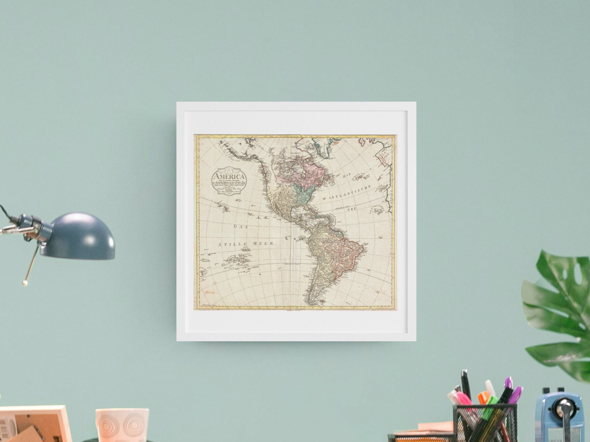 1796 Map of the Americas Printable Vintage Americas Map | Etsy