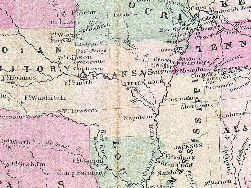 1862 Military Map of the United States civil War Civil War | Etsy