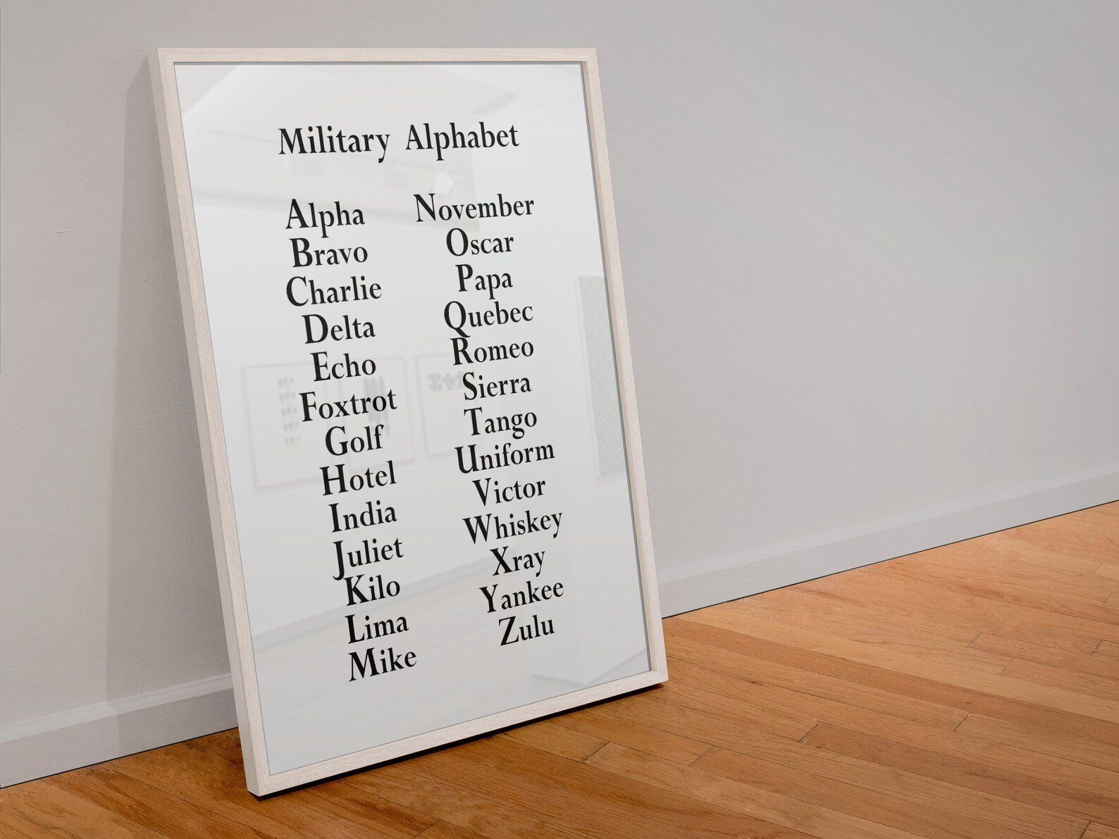 Military Alphabet Digital Print Printable Inspirational Wall - Etsy