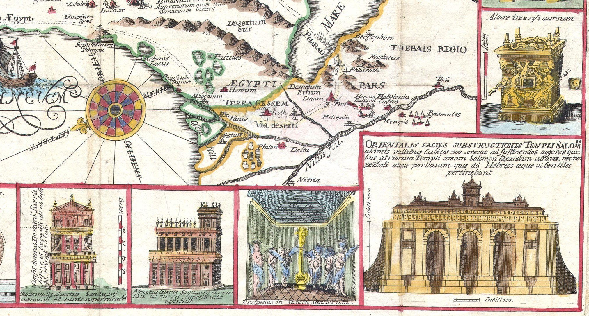 1632 Map of the Holy Land Printable Antique Map of Israel | Etsy
