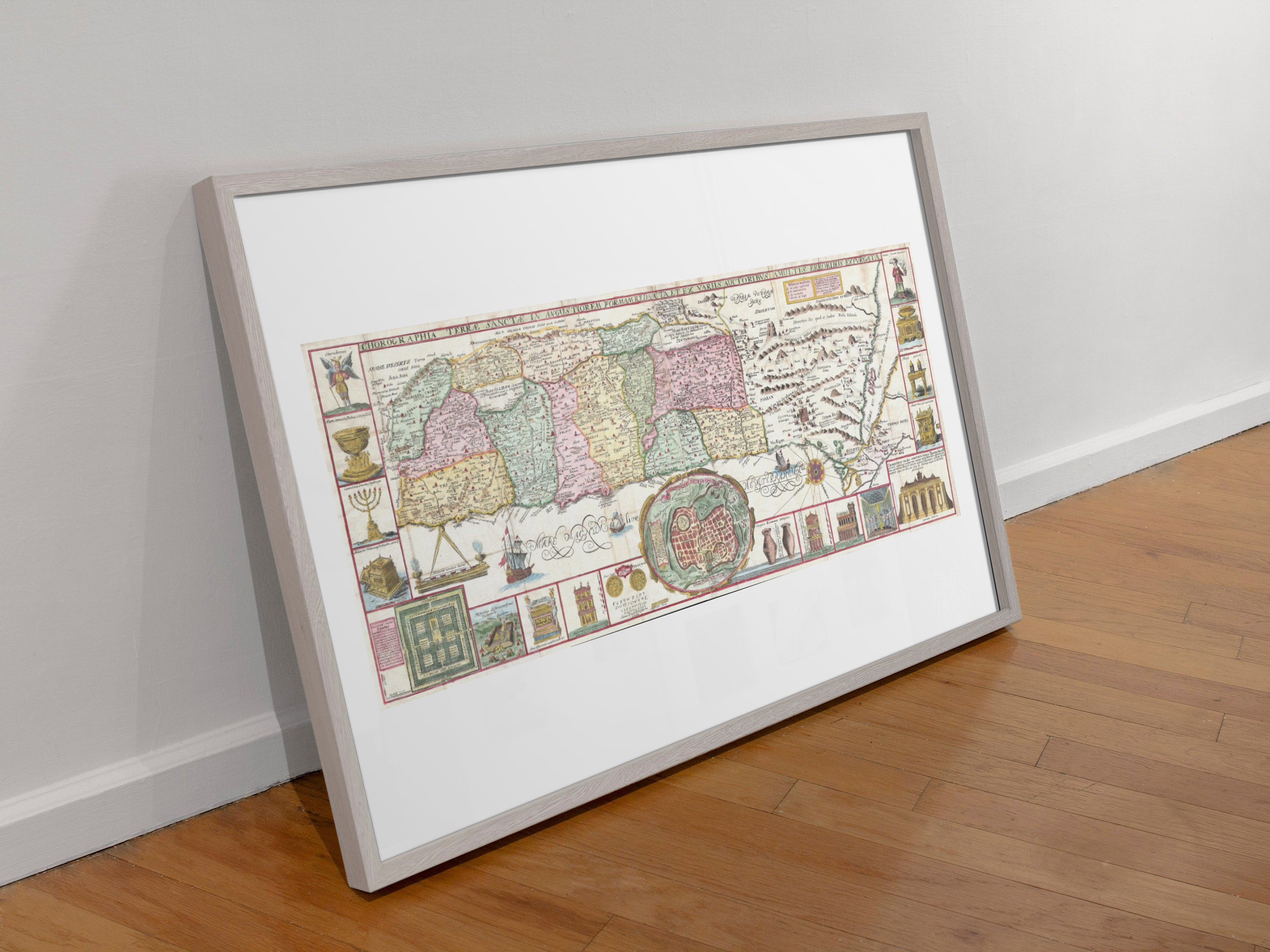 1632 Map of the Holy Land Printable Antique Map of Israel | Etsy