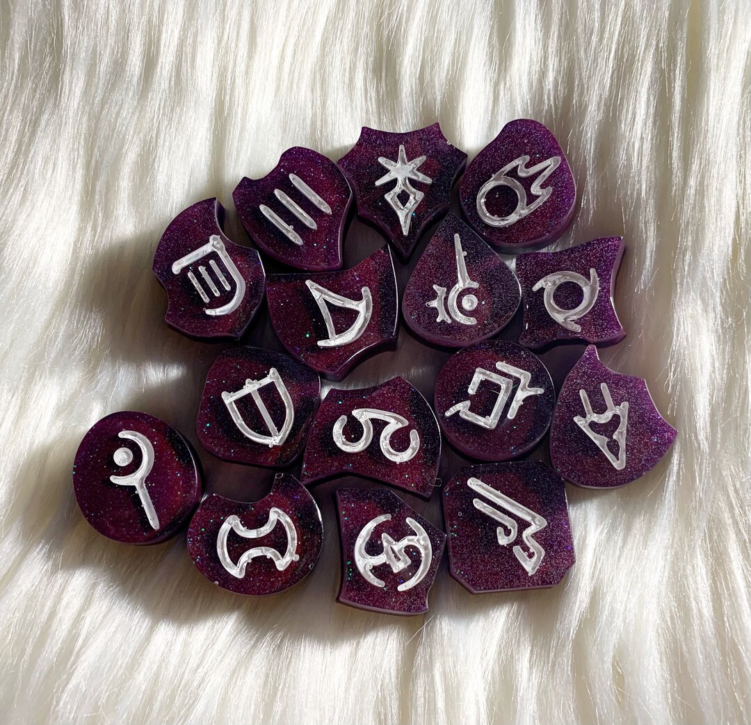 Grade B Thermal Purple to Pink FFXIV Job Stones - Etsy