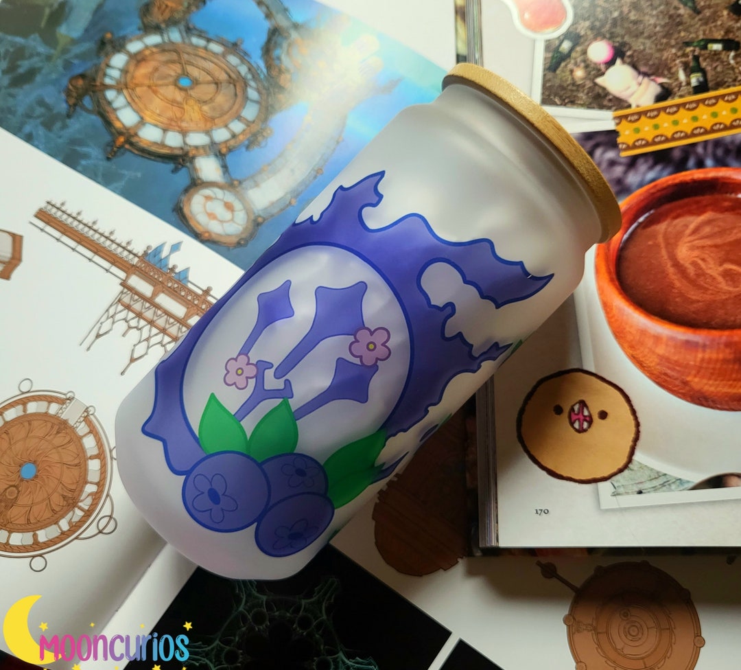 FFXIV Blueberry Glass Cups 18 Oz All Roles Available - Etsy