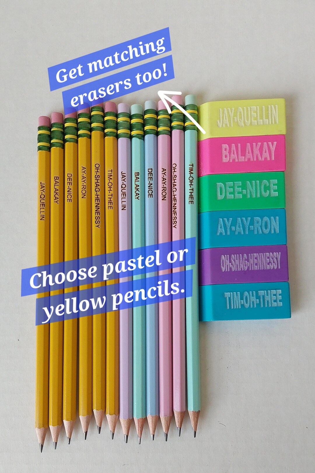 Key & Peele Substitute Teacher Pencils, Mispronounced Names, Set of 6 ...