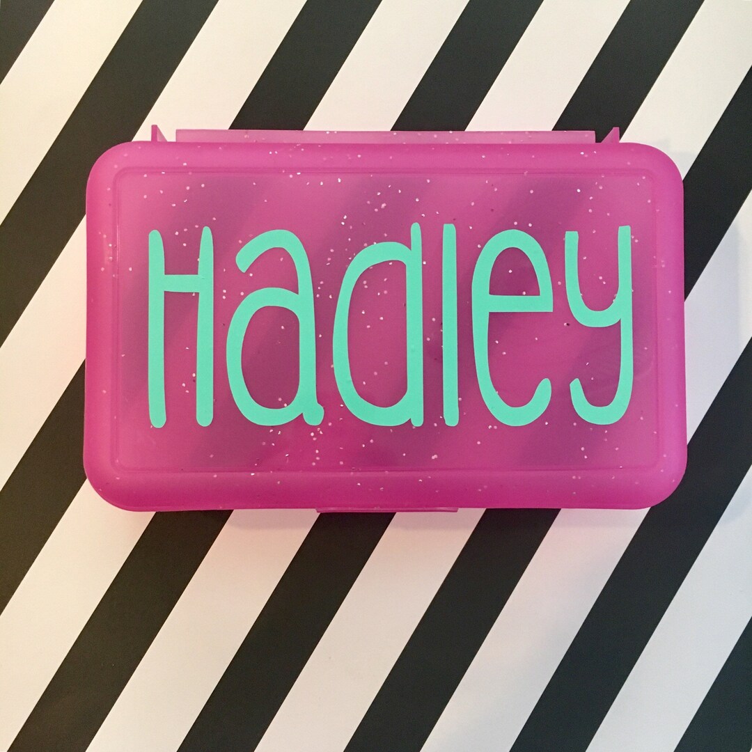 Personalized Pencil Box WITH NAME Back to School Custom - Etsy