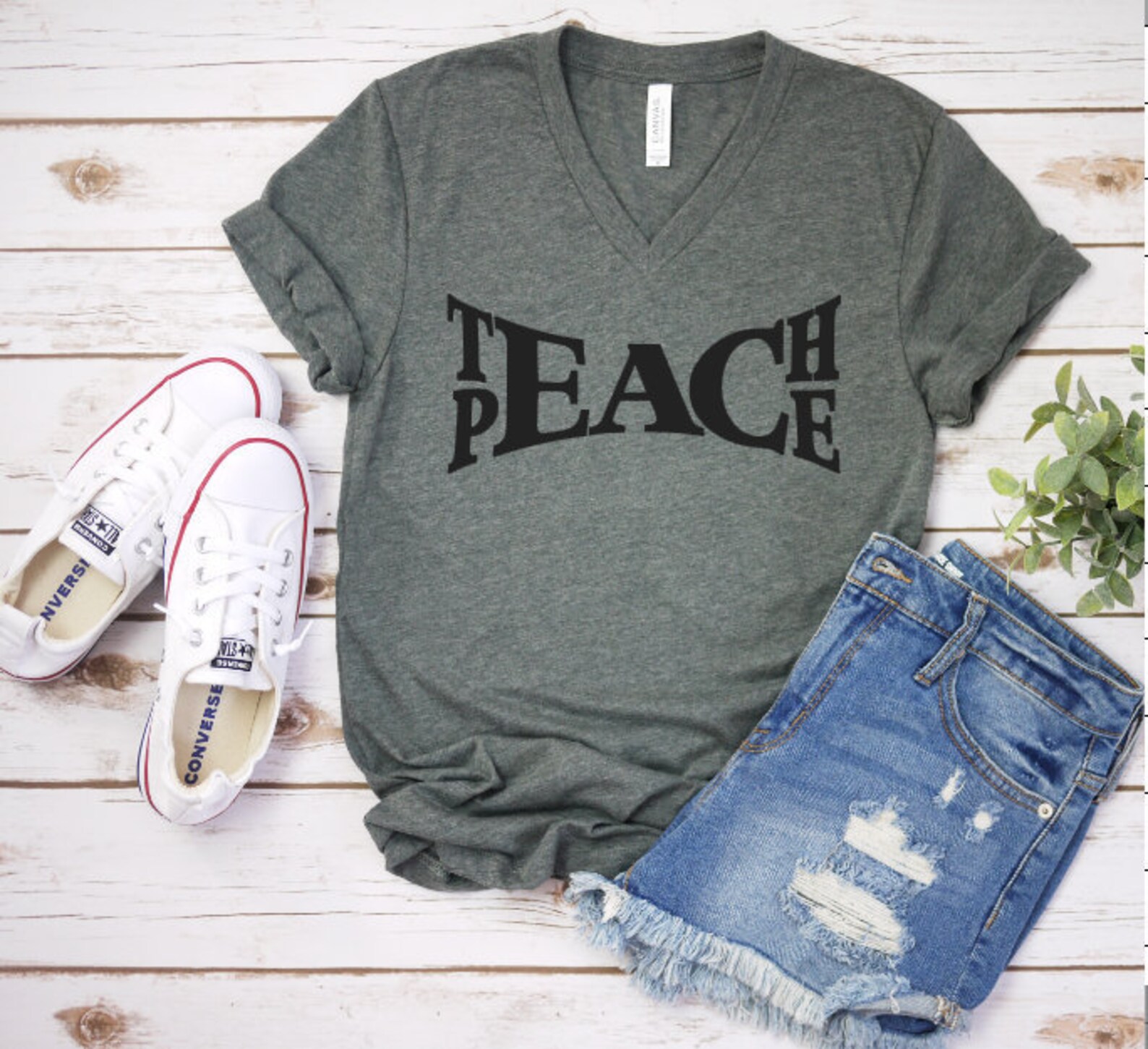 TEACH PEACE Shirt Teacher Shirt PEACE Shirt Teacher | Etsy