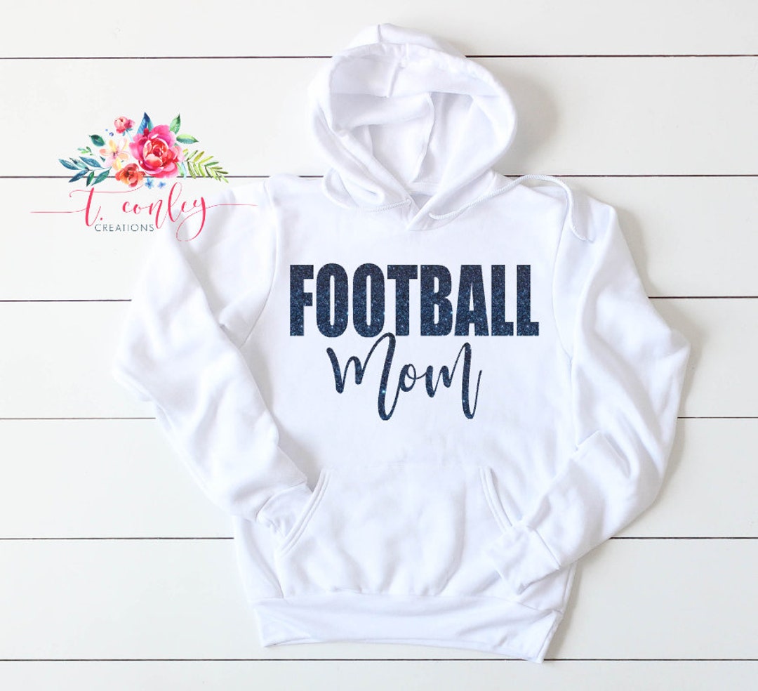 FOOTBALL MOM Hoodie, Football Mom, Mom Sweatshirt - Etsy