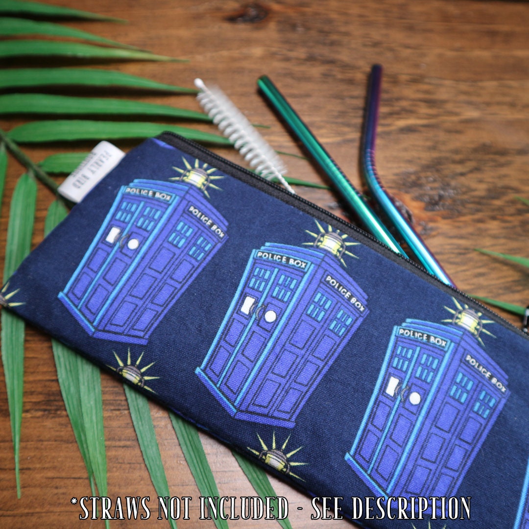 Straw Pouch Straw Case Straw Sleeve Reusable Straws Pouch Metal Straw ...