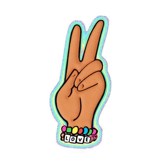 Peace Love Sticker - Etsy