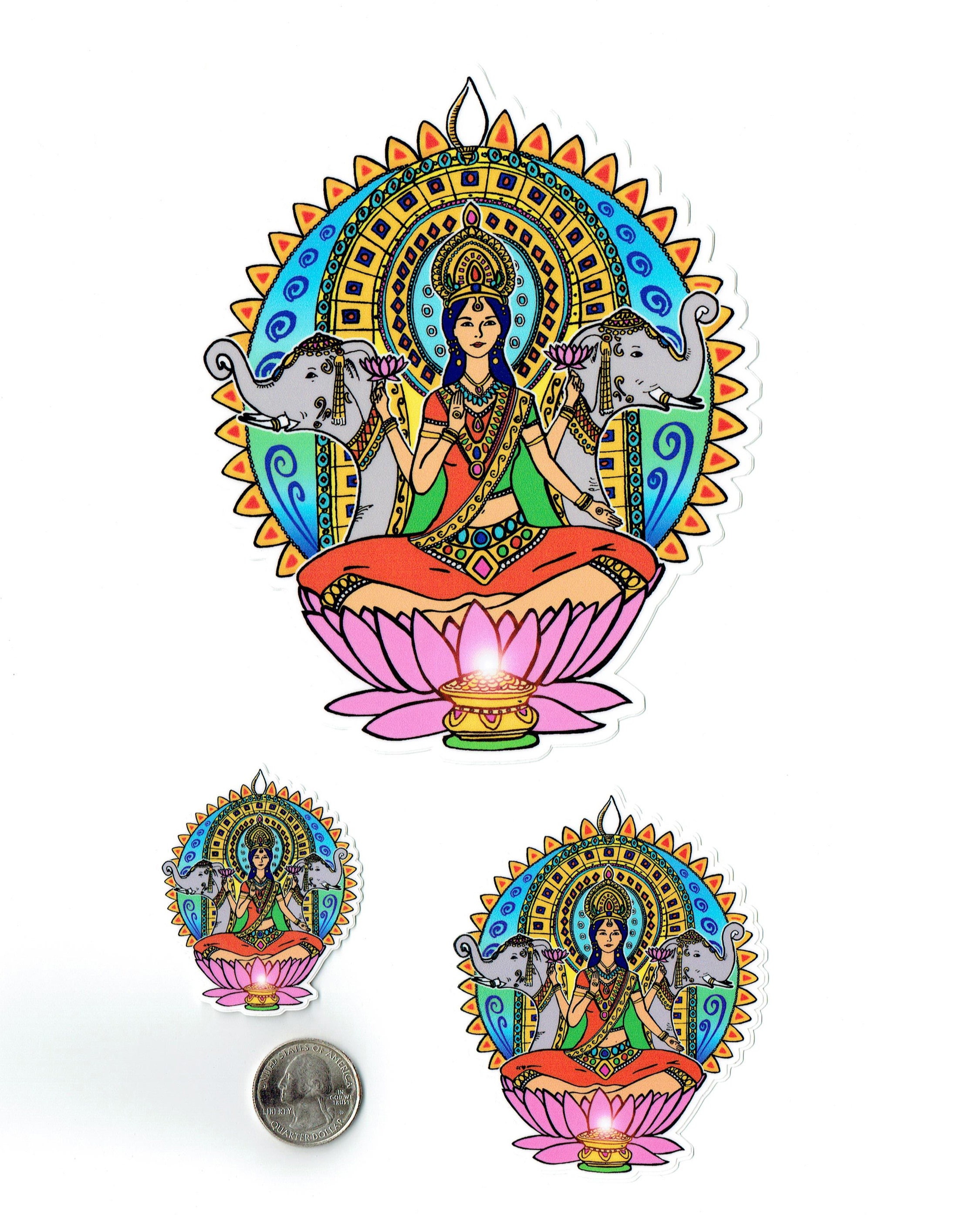 Lakshmi Sticker - Etsy