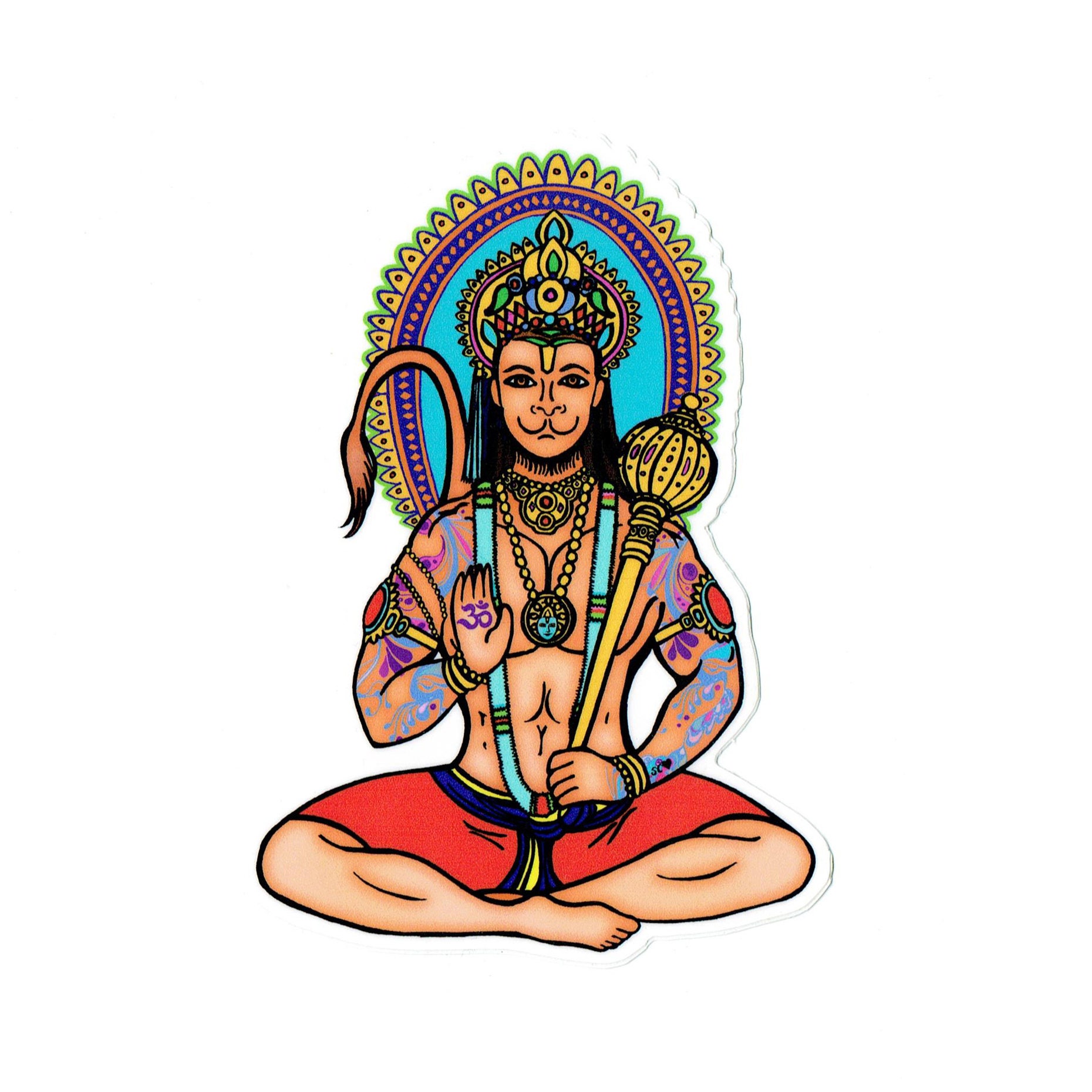 Hanuman Sticker - Etsy