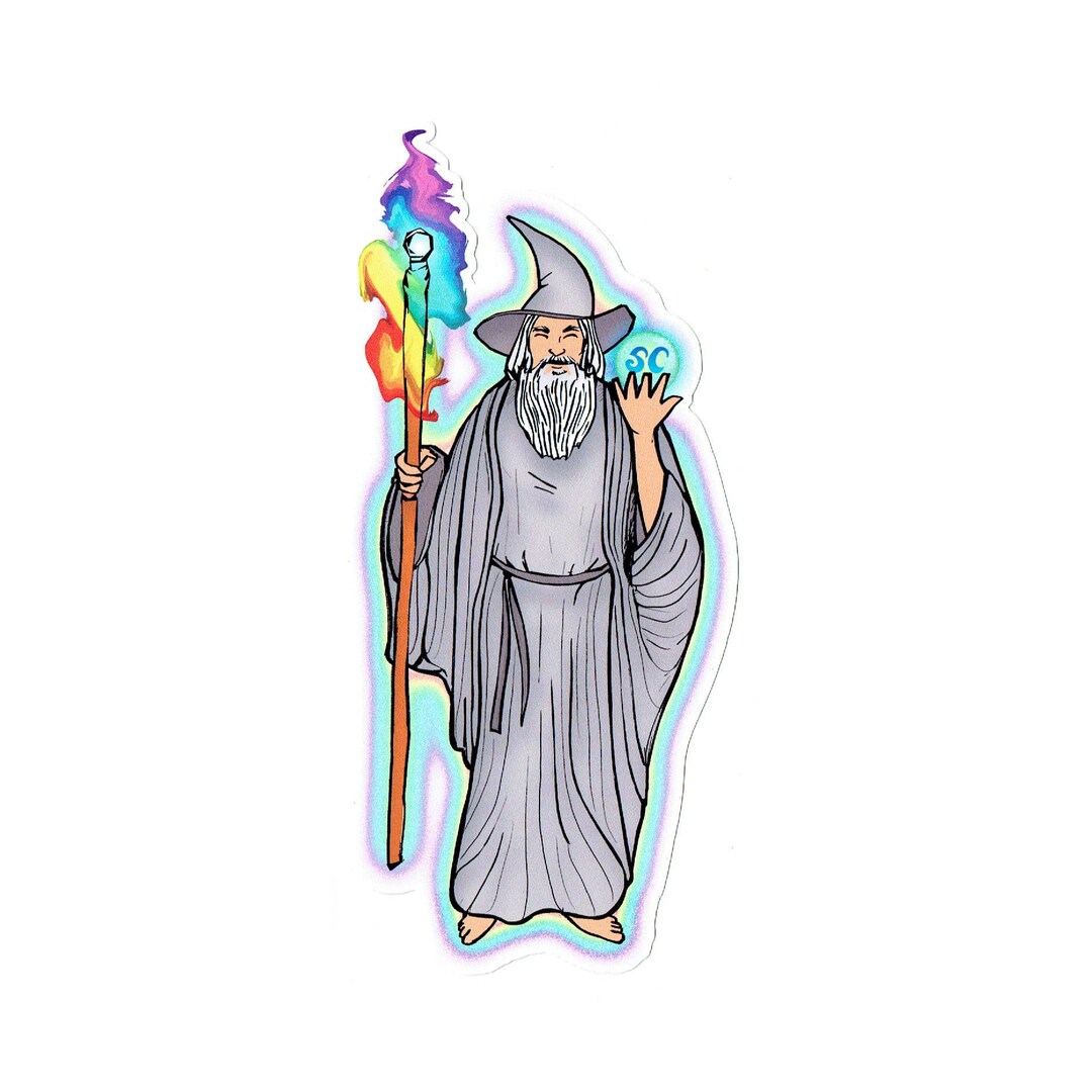 Wizard Sticker - Etsy