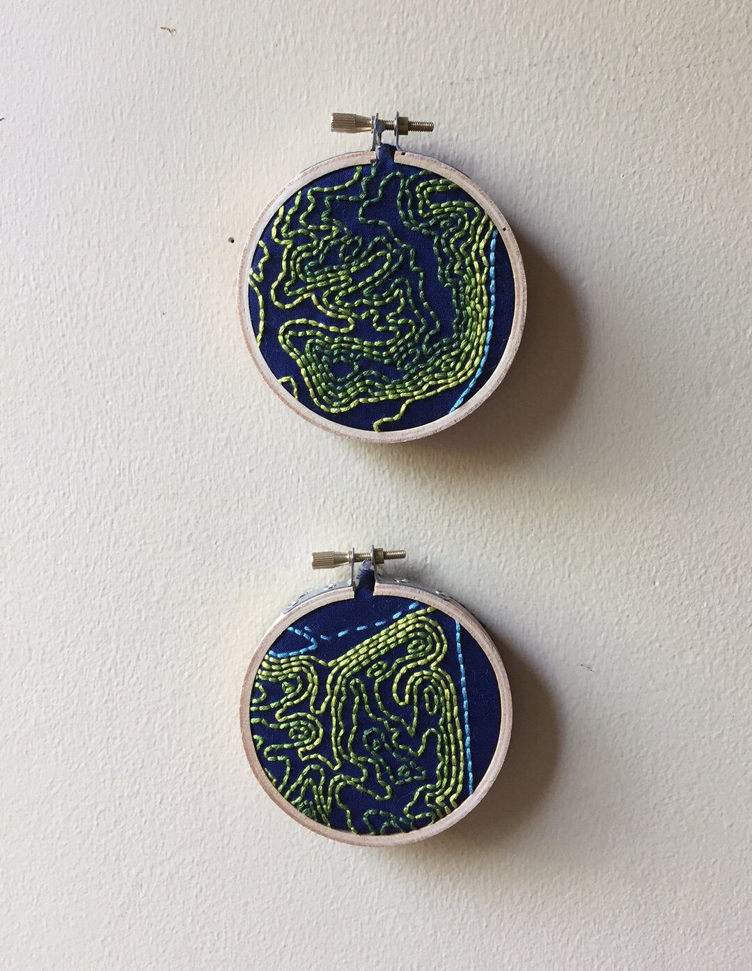 Effigy Mounts National Monument in Iowa Embroidered Topographic Maps ...