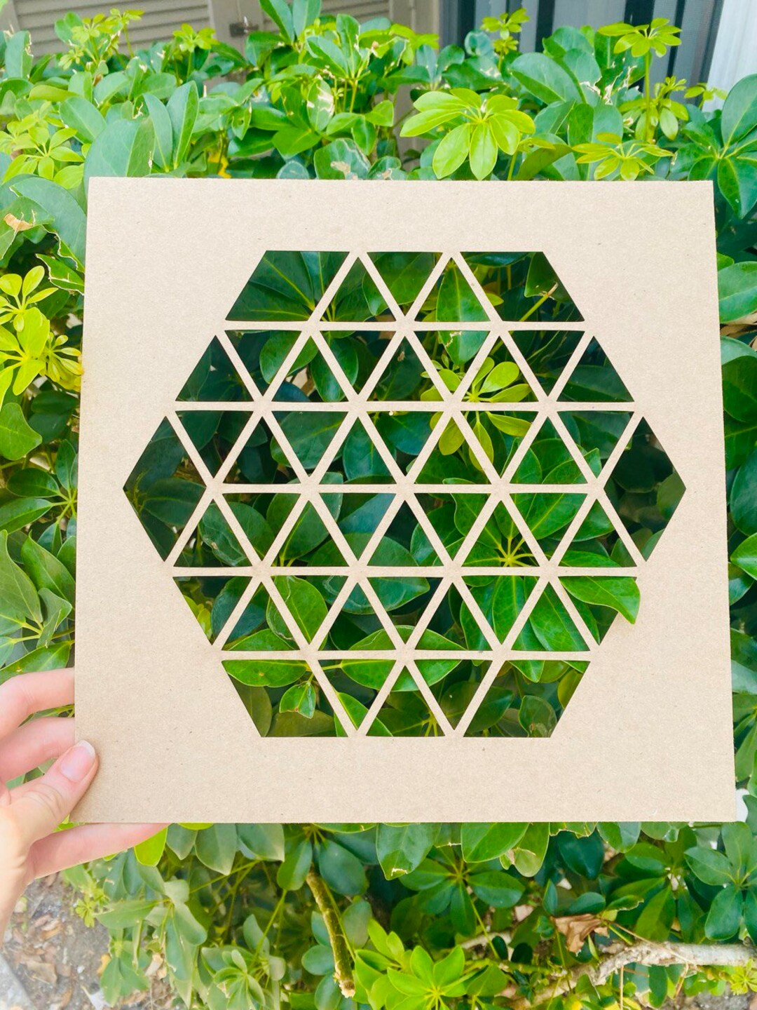 Triangular Hexagon Sacred Geometry Stencil for Crafts - Etsy