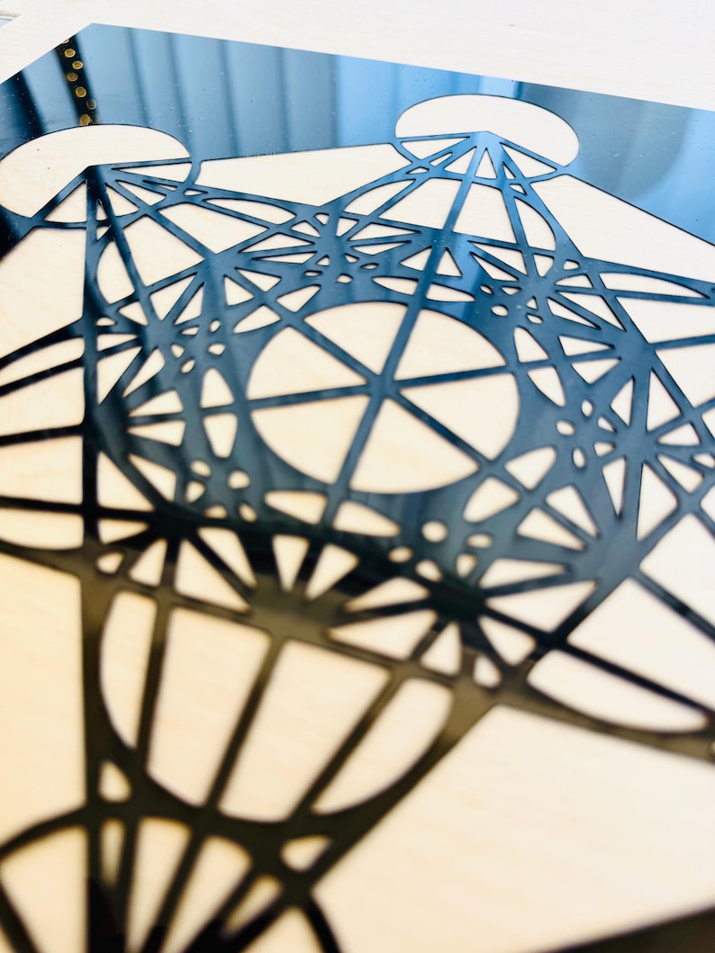 Metatron’s Cube Sacred Geometry Stencil for Crafts/ Bleaching/ Crafts ...