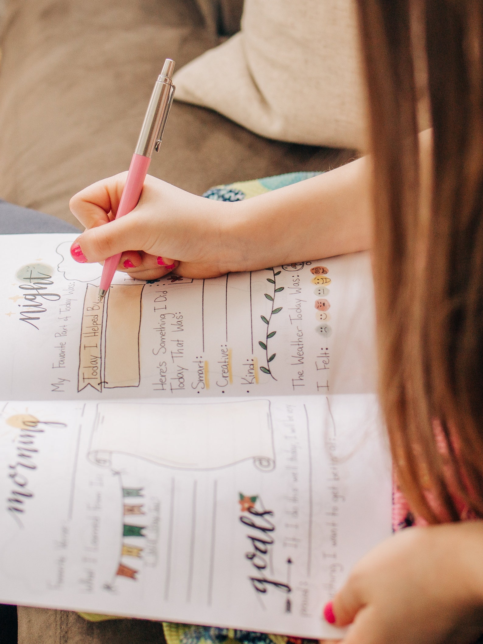 Kids Daily Journal Printable, Kids Gratitude Journal, Thankful Journal ...