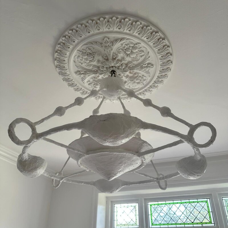 Plaster Pendant Light - Etsy