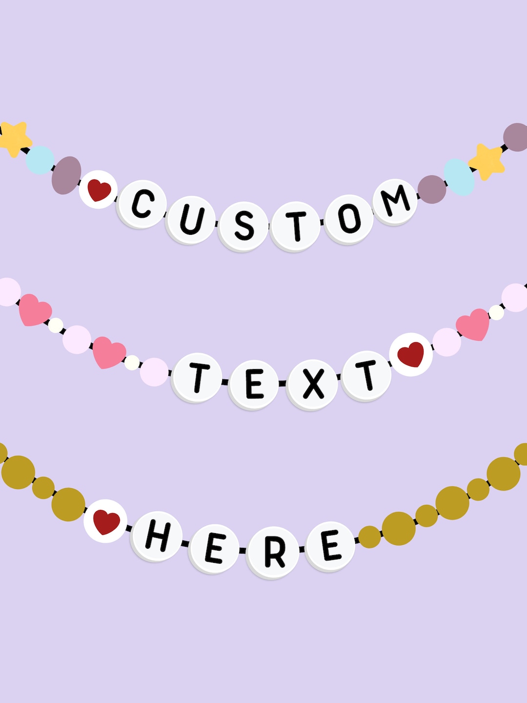 CUSTOM Friendship Bracelet Text Poster Taylor Swift Eras Tour - Etsy