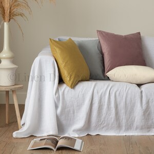 Linen Sofa Slipcover, Sofa Cover Furniture Protector, Sectional Cover ...
