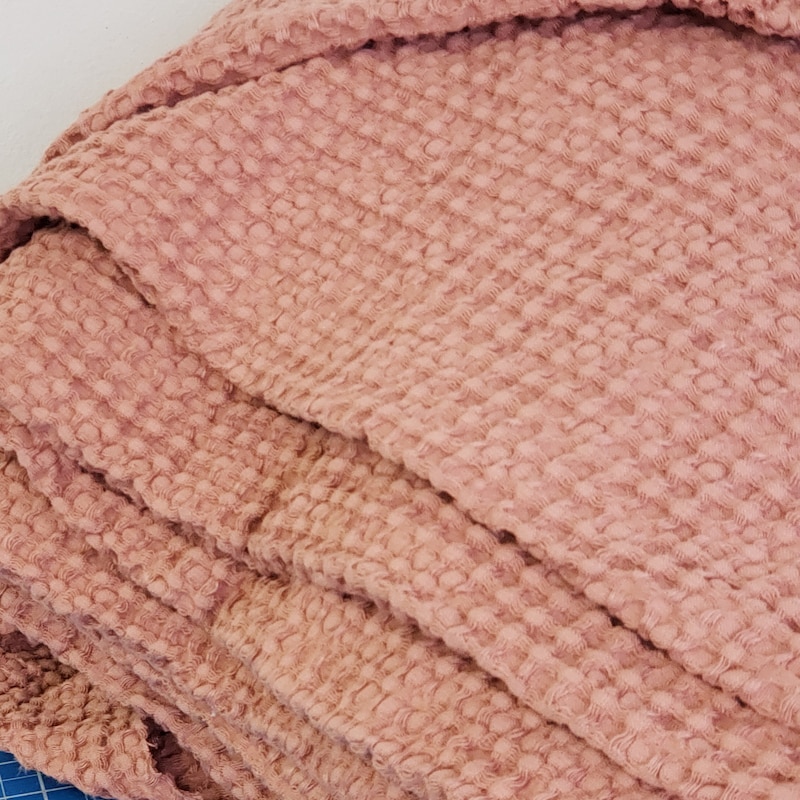 Waffle Linen Fabric - Etsy