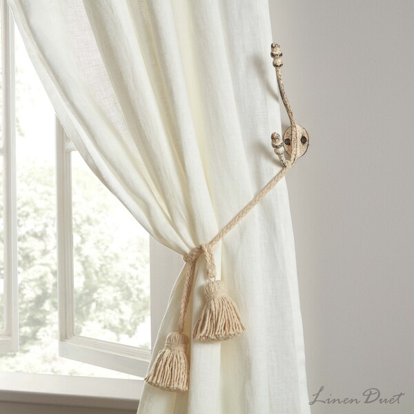 Farmhouse Curtain Tie Backs - Etsy