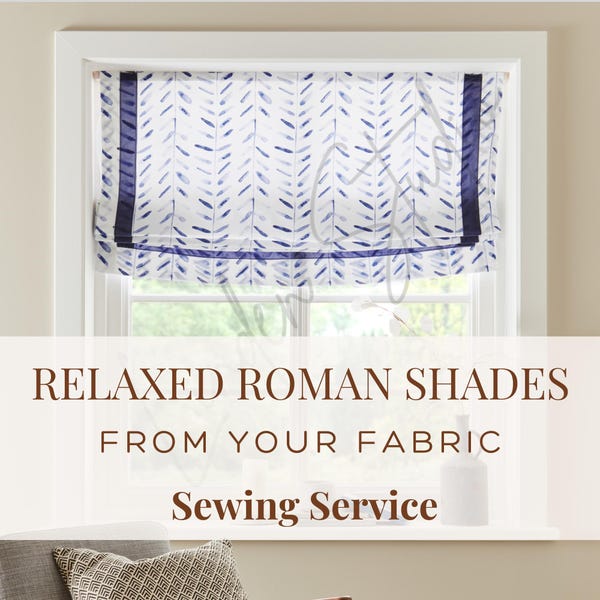 Relaxed Roman Shades - Etsy
