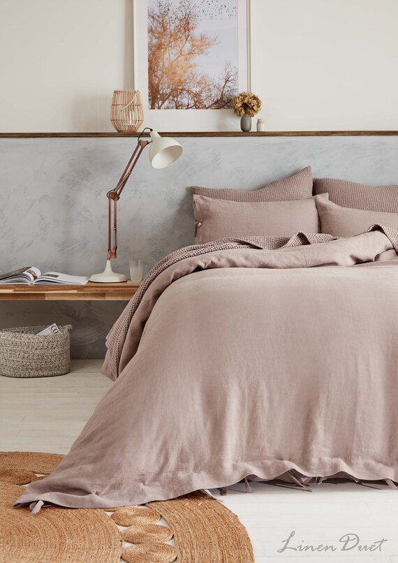 Linen Bedding Set Linen Duvet Cover and 2 Linen Pillow Cases - Etsy