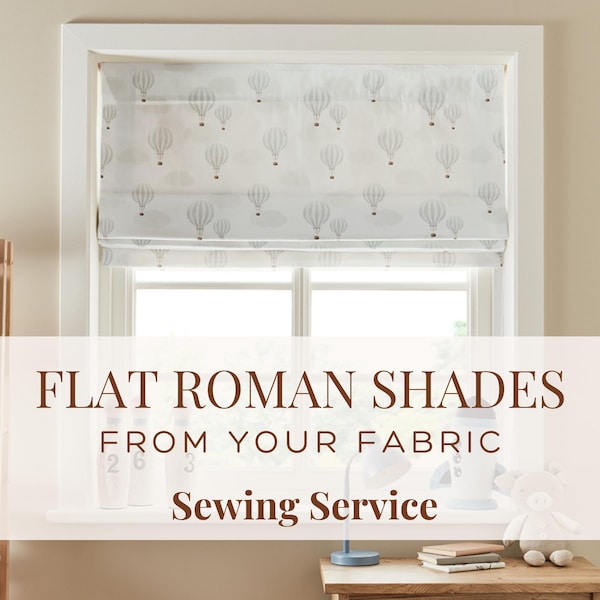 Flat Roman Shades - Etsy