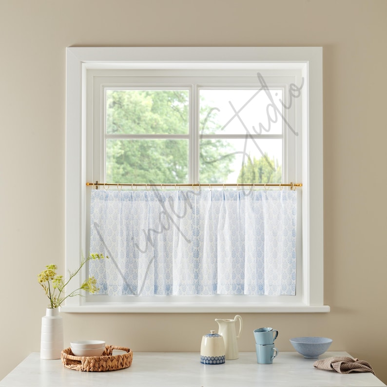 Custom Cafe Curtains From Your Fabric | Sewing Service | Rod Pocket ...