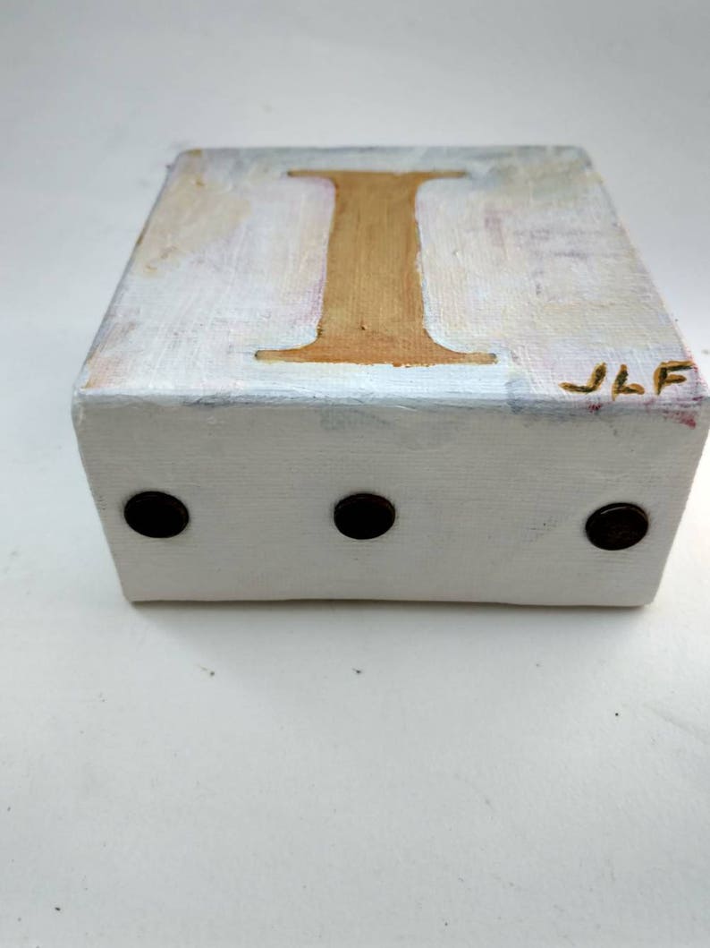 This is the Letter 'I' an Original Acrylic Painting on Canvas by JLF ...