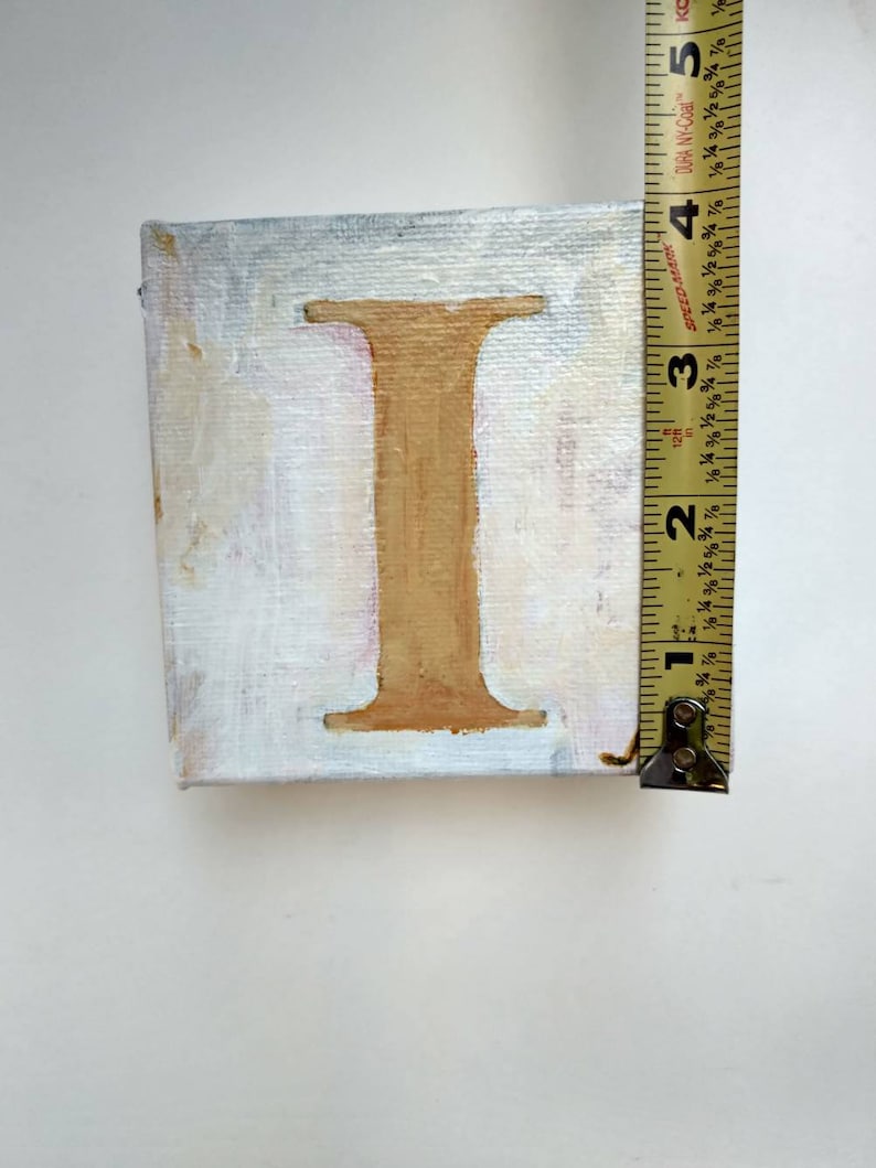 This is the Letter 'I' an Original Acrylic Painting on Canvas by JLF ...