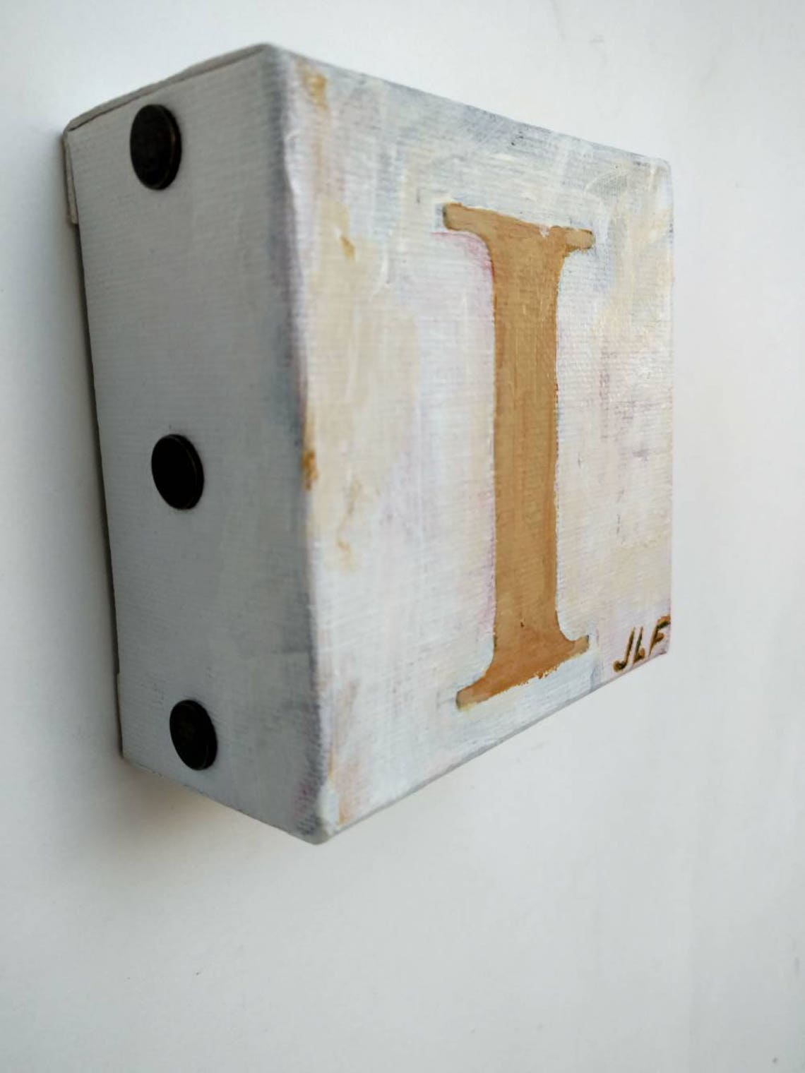 This is the letter 'I' an original acrylic painting on | Etsy