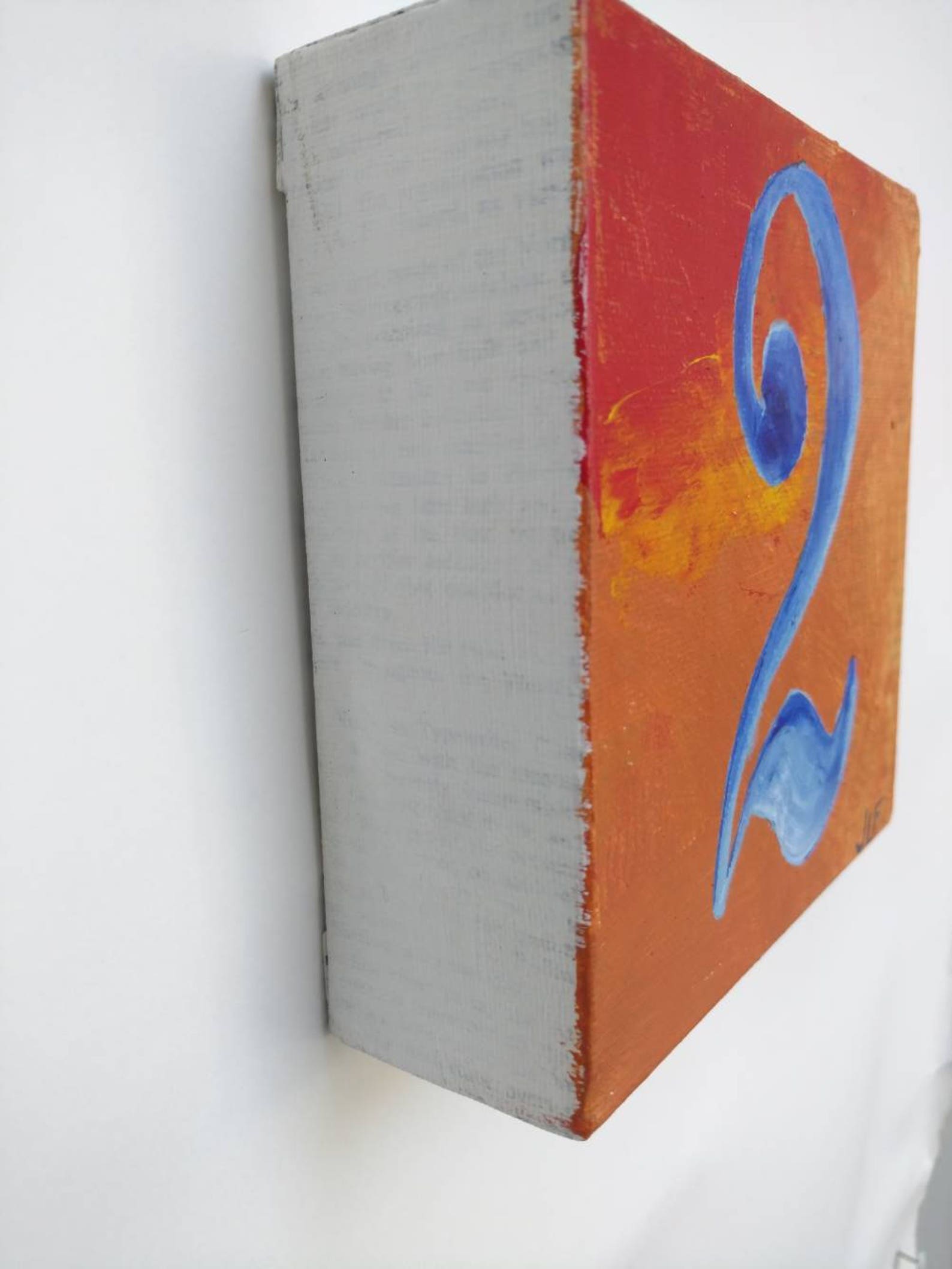 The Number 2 (two). an Original Acrylic Painting on Canvas by JLF. - Etsy