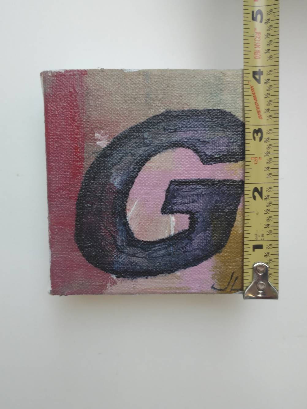 The Letter 'G' an Original Acrylic Painting on Canvas - Etsy