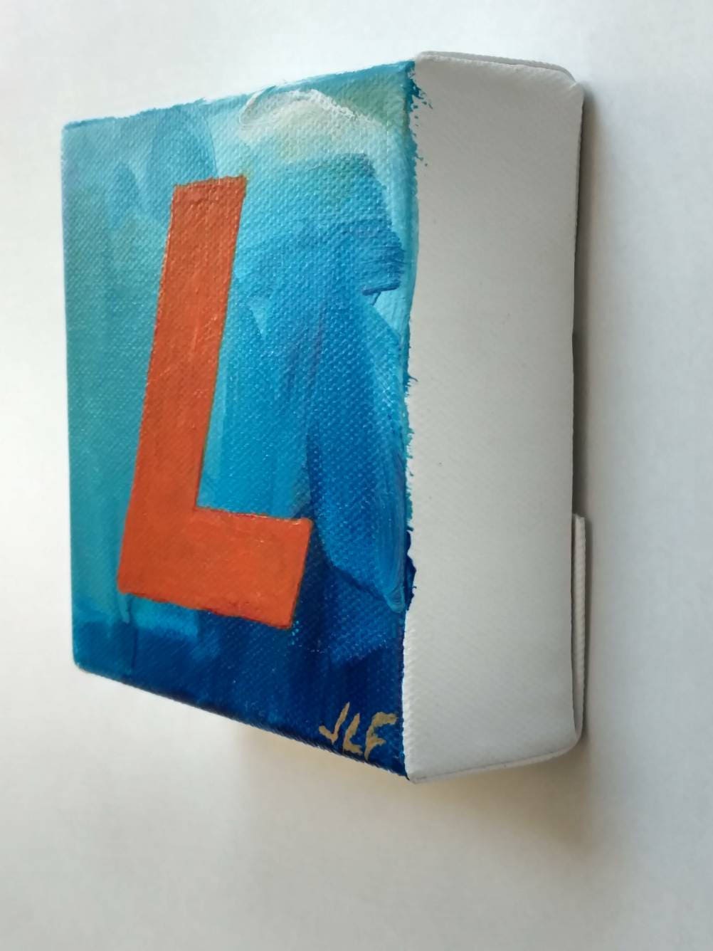 The Letter L an Original Acrylic Painting on Canvas by JLF. - Etsy