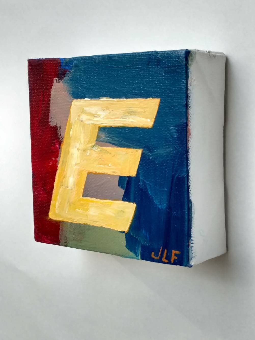 This is e-2 an Original Acrylic Painting on Canvas of the Letter E by ...
