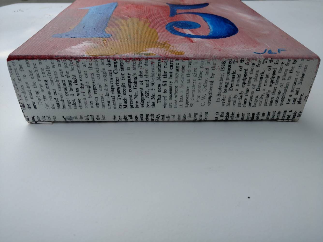 The Number 15 fifteen. an Original Acrylic Painting on - Etsy