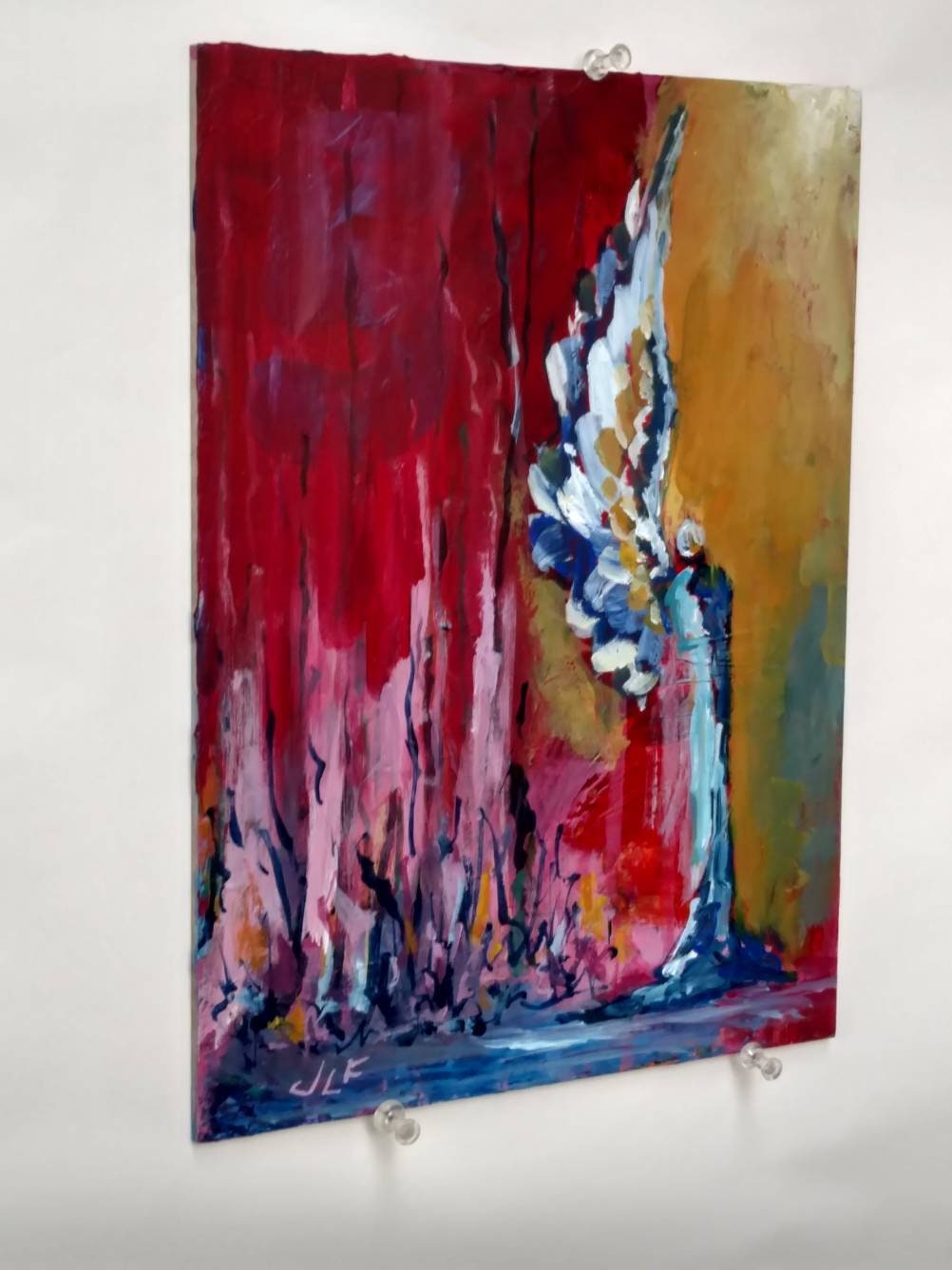 This is watchful Angel an Original Acrylic Painting on Panelboard by ...