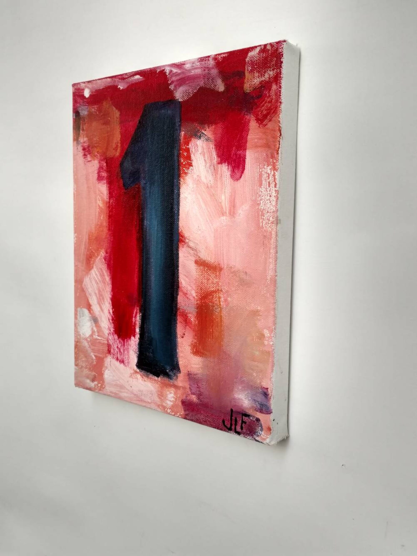 Number 1 one Acrylic Painting by JLF - Etsy