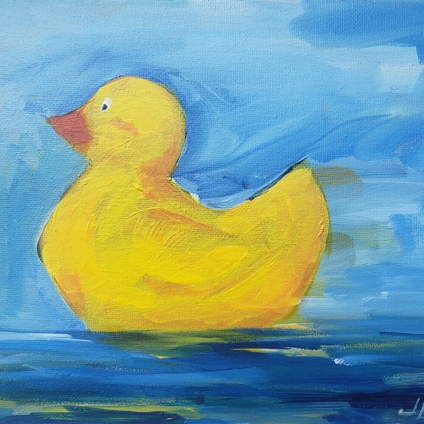 Rubber Ducky Painting - Etsy