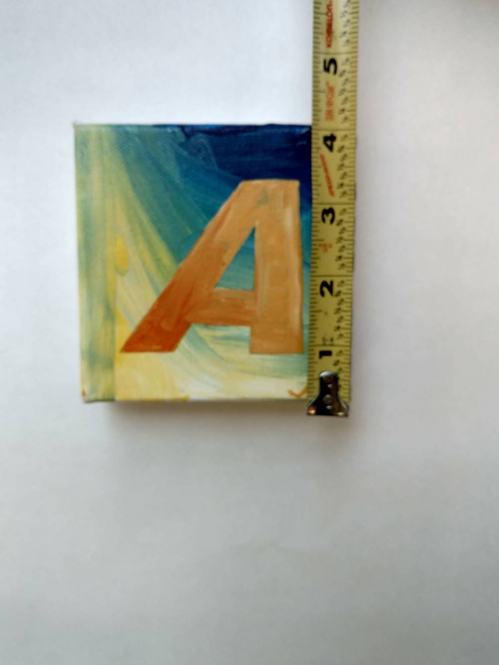 The Letter A an Original Acrylic Painting on Canvas by JLF. - Etsy