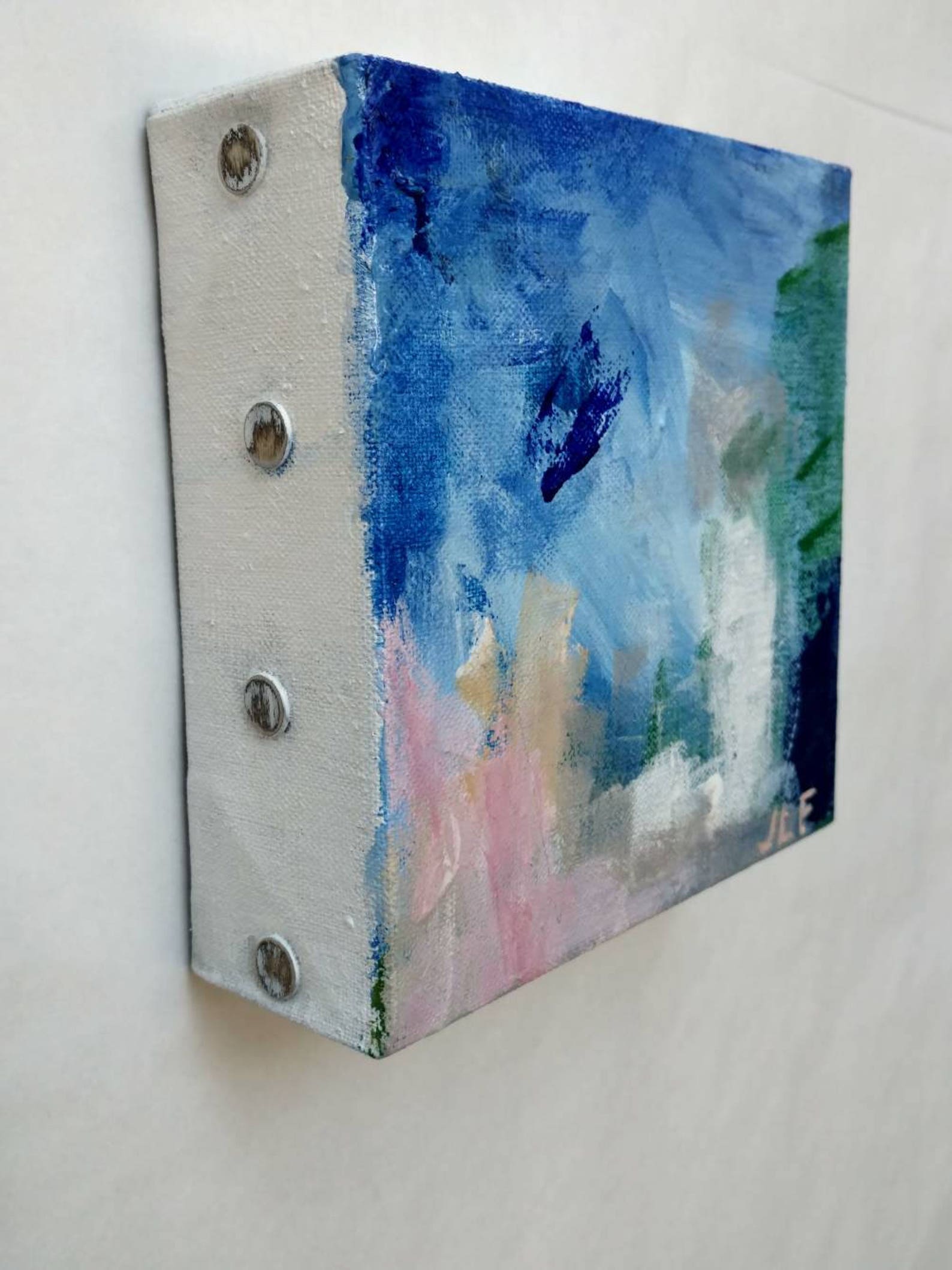 A Small Abstract Acrylic Painting on Canvas by JLF. - Etsy