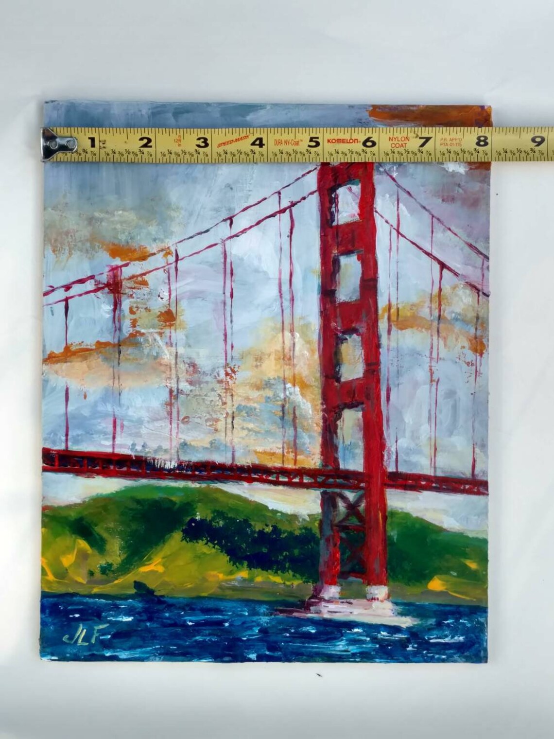 This is "amazing Golden Gate Bridge," an Original Acrylic Painting on ...